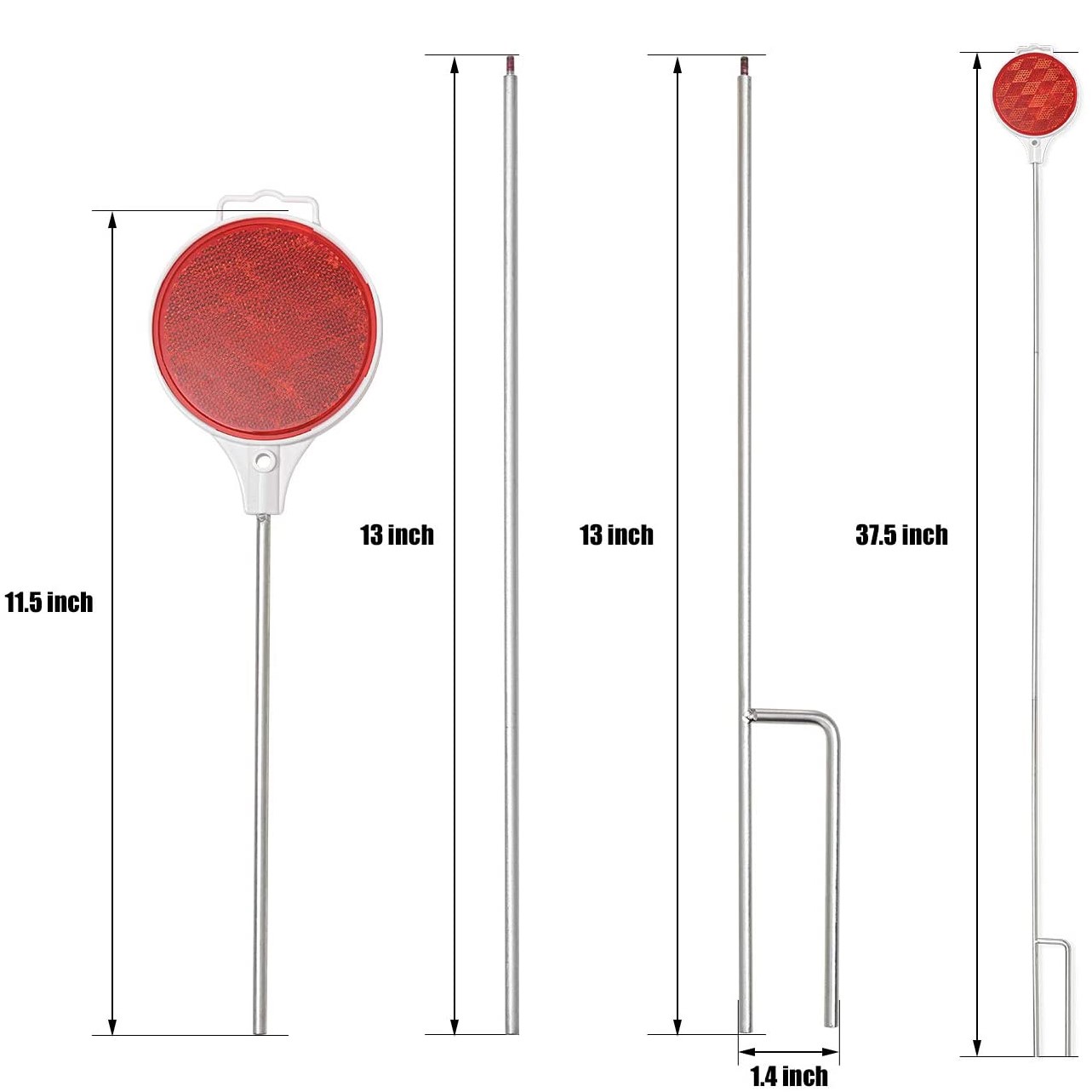 China 101508 Red Reflective Driveway Markers 37.5-inch Double Sided ...